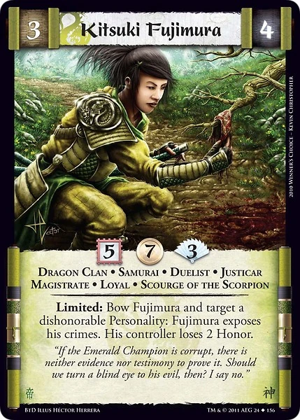 Kitsuki Fujimura/card | L5r: Legend of the Five Rings Wiki | Fandom
