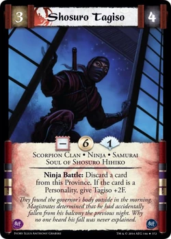 Shosuro Tagiso/card | L5r: Legend of the Five Rings Wiki | Fandom