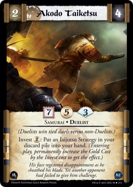 Akodo Taiketsu/card | L5r: Legend of the Five Rings Wiki | Fandom
