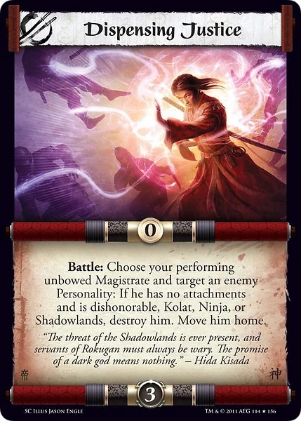 Dispensing Justice/card | L5r: Legend of the Five Rings Wiki | Fandom
