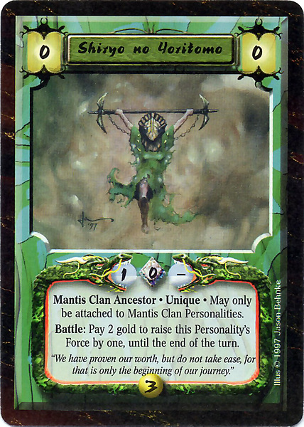 Shiryo No Yoritomocard L5r Legend Of The Five Rings Wiki Fandom