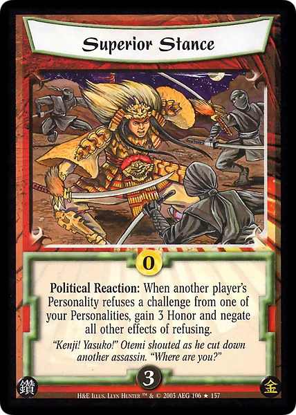 Superior Stance/card | L5r: Legend of the Five Rings Wiki | Fandom