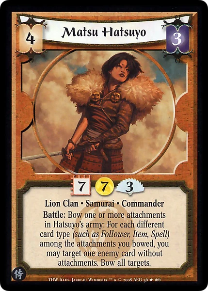 Matsu Hatsuyo/card | L5r: Legend of the Five Rings Wiki | Fandom