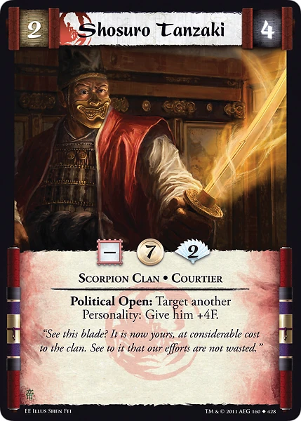Shosuro Tanzaki/card | L5r: Legend of the Five Rings Wiki | Fandom