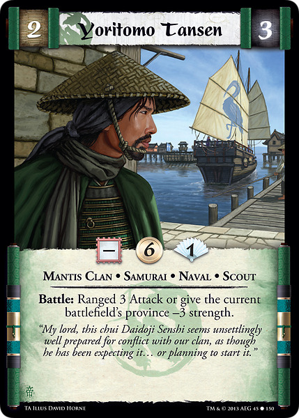 Yoritomo Tansencard L5r Legend Of The Five Rings Wiki Fandom