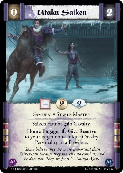 Utaku Saiken/card | L5r: Legend of the Five Rings Wiki | Fandom