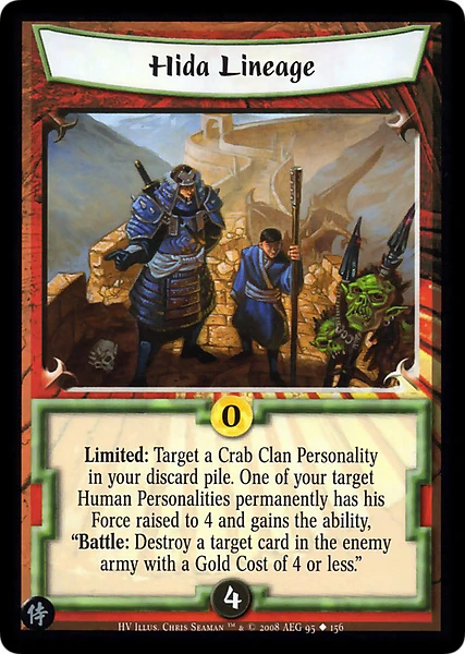 Hida Lineage/card | L5r: Legend of the Five Rings Wiki | Fandom