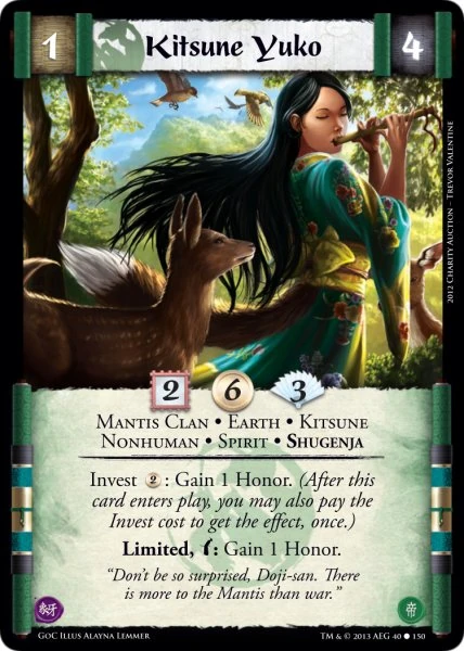 Kitsune Yuko/card | L5r: Legend of the Five Rings Wiki | Fandom