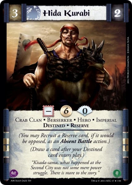 Hida Kurabi/card | L5r: Legend of the Five Rings Wiki | Fandom