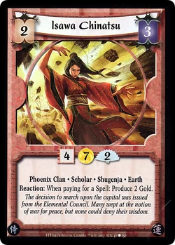 Isawa Chinatsu/card | L5r: Legend of the Five Rings Wiki | Fandom