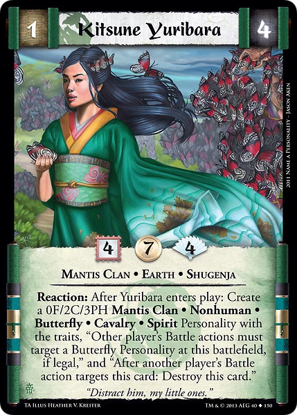 Kitsune Yuribara/card | L5r: Legend of the Five Rings Wiki | Fandom