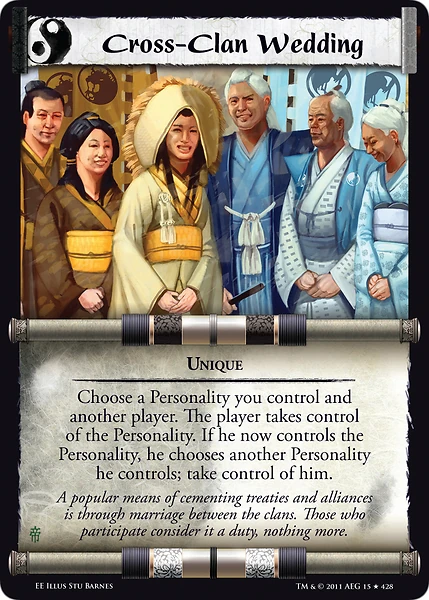 Cross-Clan Wedding/card2 | L5r: Legend of the Five Rings Wiki | Fandom