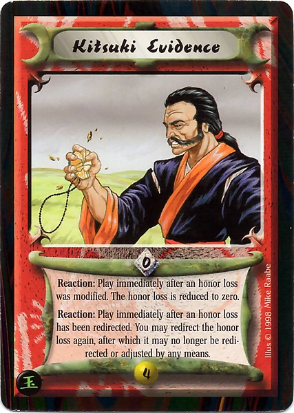 Kitsuki Evidence/card | L5r: Legend of the Five Rings Wiki | Fandom