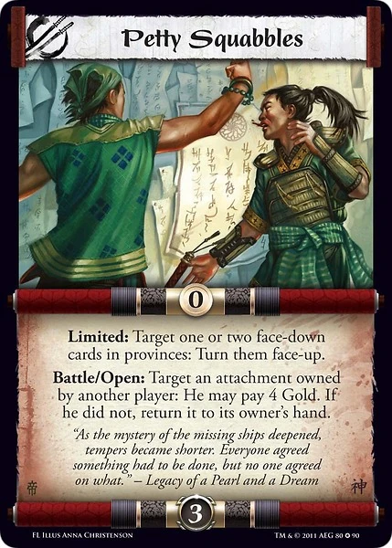Petty Squabbles/card | L5r: Legend of the Five Rings Wiki | Fandom