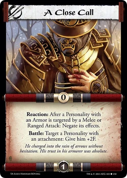 A Close Call/card | L5r: Legend of the Five Rings Wiki | Fandom