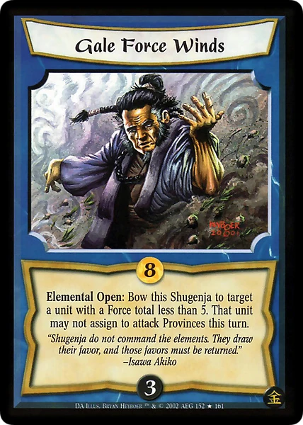 Gale Force Winds/card | L5r: Legend of the Five Rings Wiki | Fandom