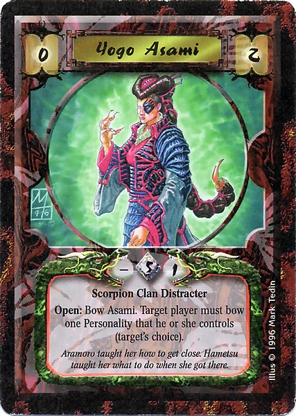 Yogo Asami/card | L5r: Legend of the Five Rings Wiki | Fandom