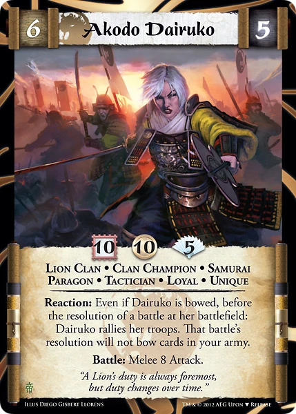 Akodo Dairuko/card2 | L5r: Legend of the Five Rings Wiki | Fandom