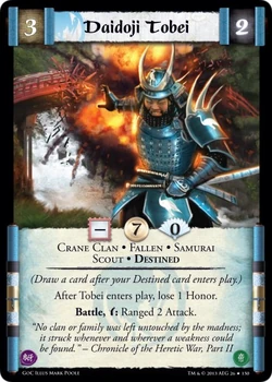 Daidoji Tobei/card | L5r: Legend of the Five Rings Wiki | Fandom