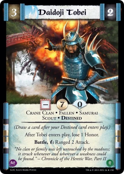 Daidoji Tobei/card | L5r: Legend of the Five Rings Wiki | Fandom