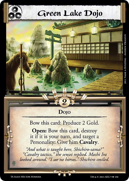 Green Lake Dojo/card | L5r: Legend of the Five Rings Wiki | Fandom