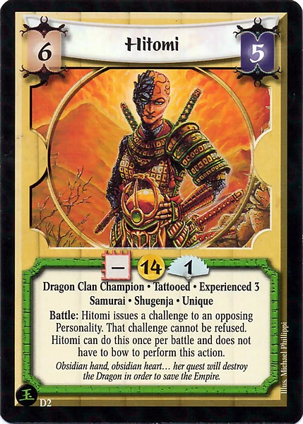 Hitomi Exp3/card2 | L5r: Legend of the Five Rings Wiki | Fandom