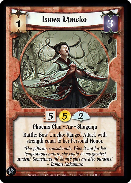 Isawa Umeko/card | L5r: Legend of the Five Rings Wiki | Fandom