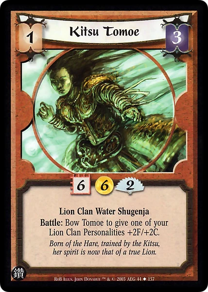 Kitsu Tomoe/card | L5r: Legend of the Five Rings Wiki | Fandom