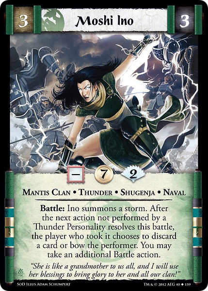 Moshi Ino/card | L5r: Legend of the Five Rings Wiki | Fandom