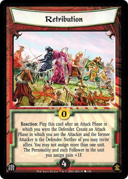 Retribution/card | L5r: Legend of the Five Rings Wiki | Fandom