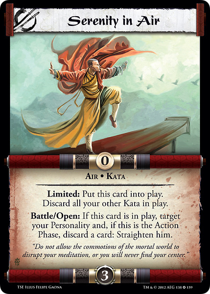Serenity In Aircard L5r Legend Of The Five Rings Wiki Fandom