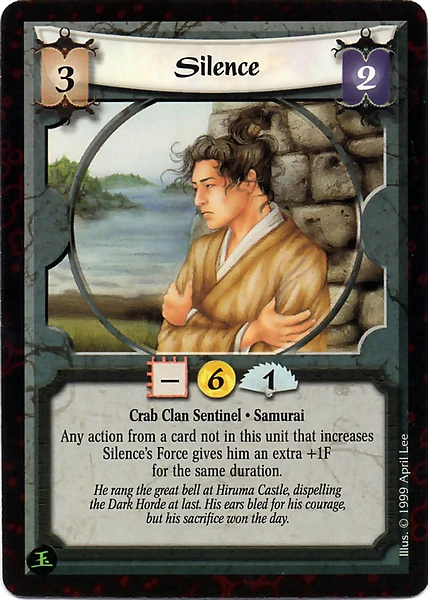 Silence/card | L5r: Legend of the Five Rings Wiki | Fandom