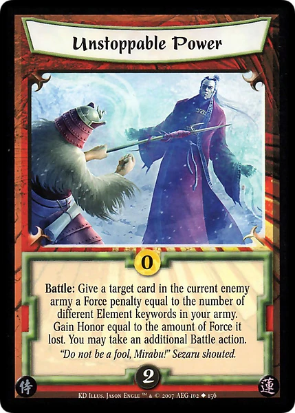 Unstoppable Power/card | L5r: Legend of the Five Rings Wiki | Fandom