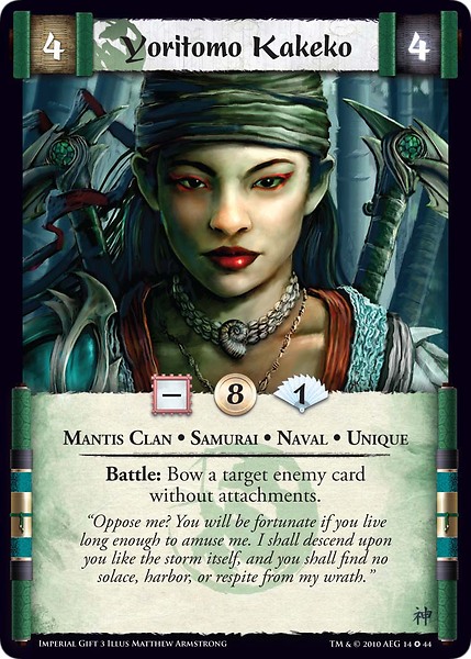 Yoritomo Kakekocard L5r Legend Of The Five Rings Wiki Fandom