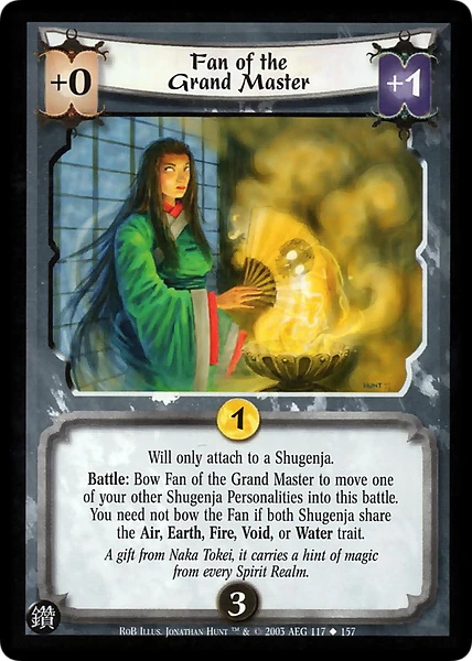Fan of the Grand Master/card | L5r: Legend of the Five Rings Wiki | Fandom