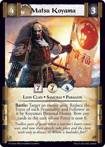 Matsu Koyama/card | L5r: Legend of the Five Rings Wiki | Fandom