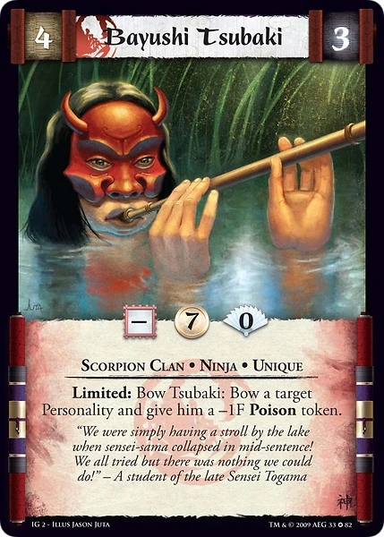 Bayushi Tsubaki/card | L5r: Legend of the Five Rings Wiki | Fandom
