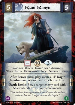 Kuni Renyu Exp2/card | L5r: Legend of the Five Rings Wiki | Fandom