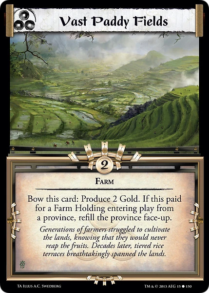 Vast Paddy Fields/card | L5r: Legend of the Five Rings Wiki | Fandom