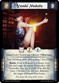Yasuki Makoto/card | L5r: Legend of the Five Rings Wiki | Fandom
