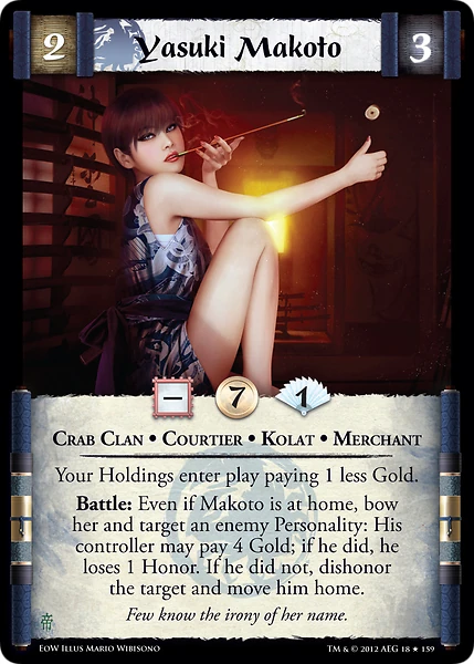 Yasuki Makoto/card | L5r: Legend of the Five Rings Wiki | Fandom