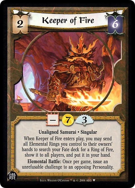 Keeper of Fire/card | L5r: Legend of the Five Rings Wiki | Fandom