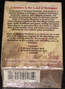 The Siege of Sleeping Mountain CCG set | L5r: Legend of the Five Rings ...