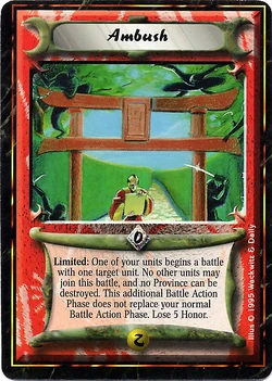Ambush/card | L5r: Legend of the Five Rings Wiki | Fandom