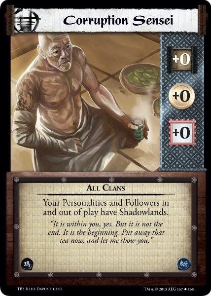 Corruption Sensei/card | L5r: Legend of the Five Rings Wiki | Fandom