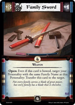 Family Sword/card | L5r: Legend of the Five Rings Wiki | Fandom