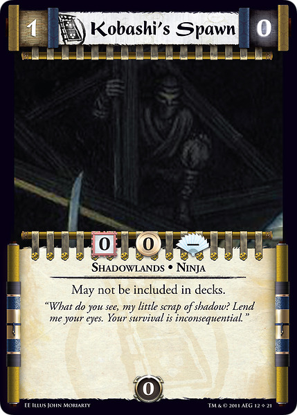 Kobashis Spawncard L5r Legend Of The Five Rings Wiki Fandom