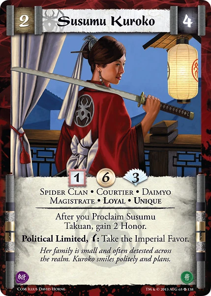 Susumu Kuroko/card | L5r: Legend of the Five Rings Wiki | Fandom