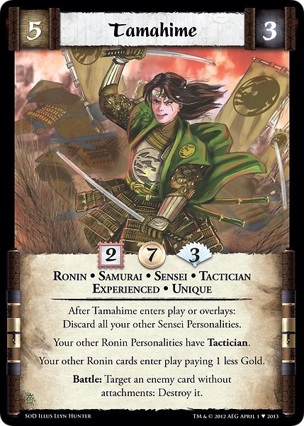 Tamahime Exp/card | L5r: Legend of the Five Rings Wiki | Fandom