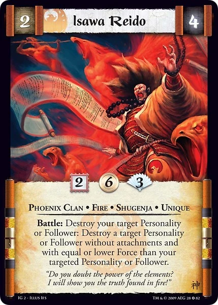 Isawa Reido/card | L5r: Legend of the Five Rings Wiki | Fandom